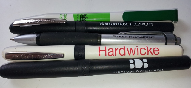 Law firm pens are officially everywhere - Legal Cheek
